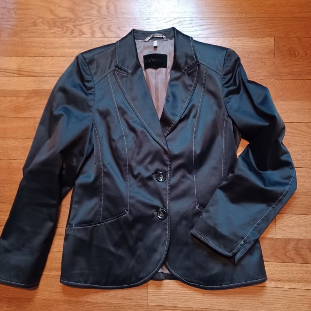 Steilmann Black Label Designer Black Satin Jacket | S… - Gem
